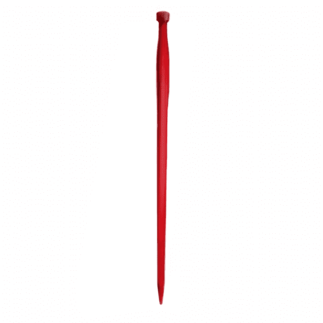 32" long 1,800 lb rated Bale Spear Tine (CONUS-1) - Messer Attachments