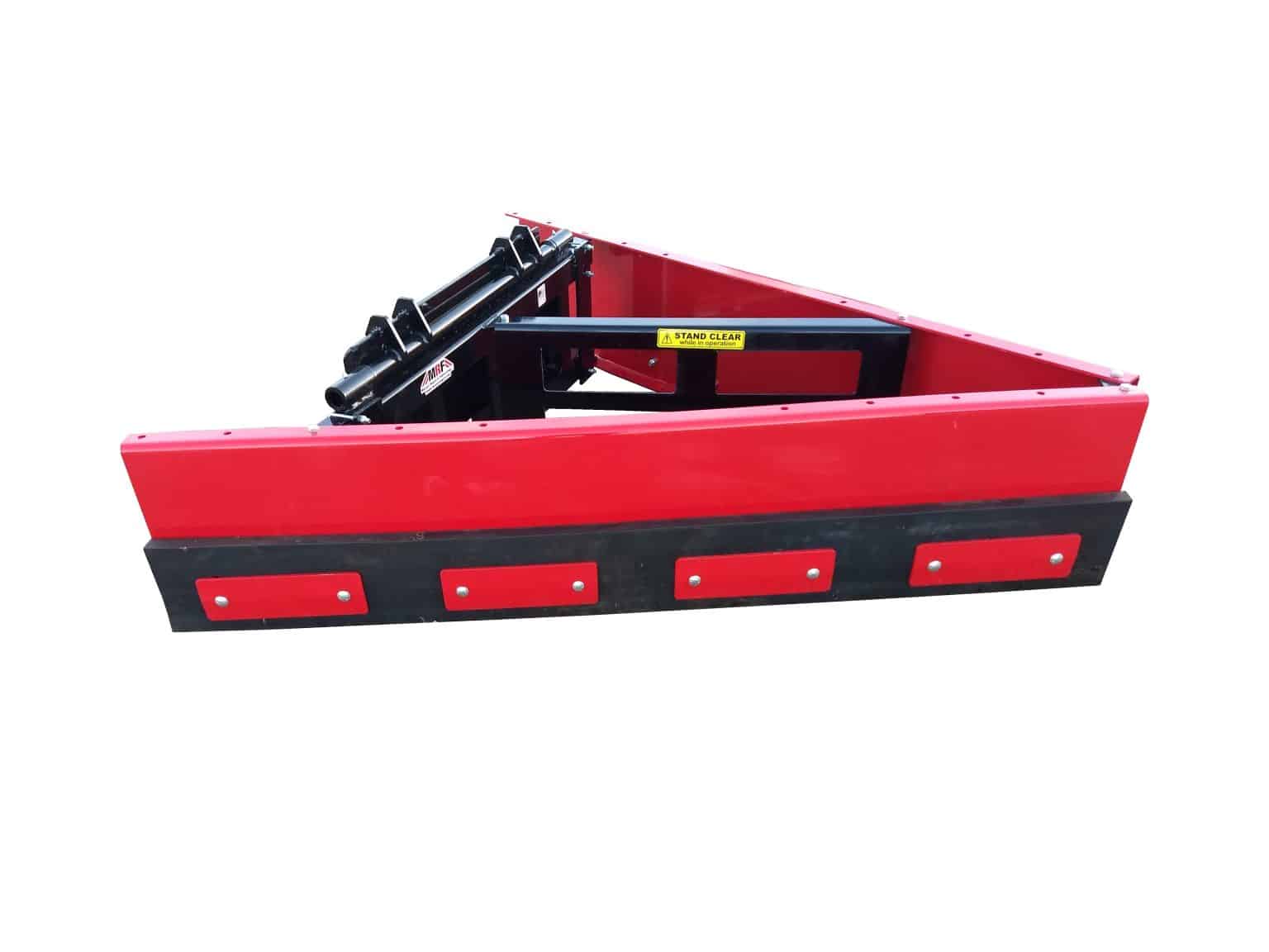 V-Plow Feed Pusher, 2" Rubber - Messer Attachments