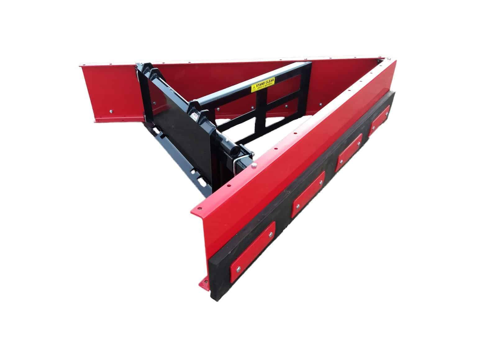 V-Plow Feed Pusher, 2" Rubber - Messer Attachments