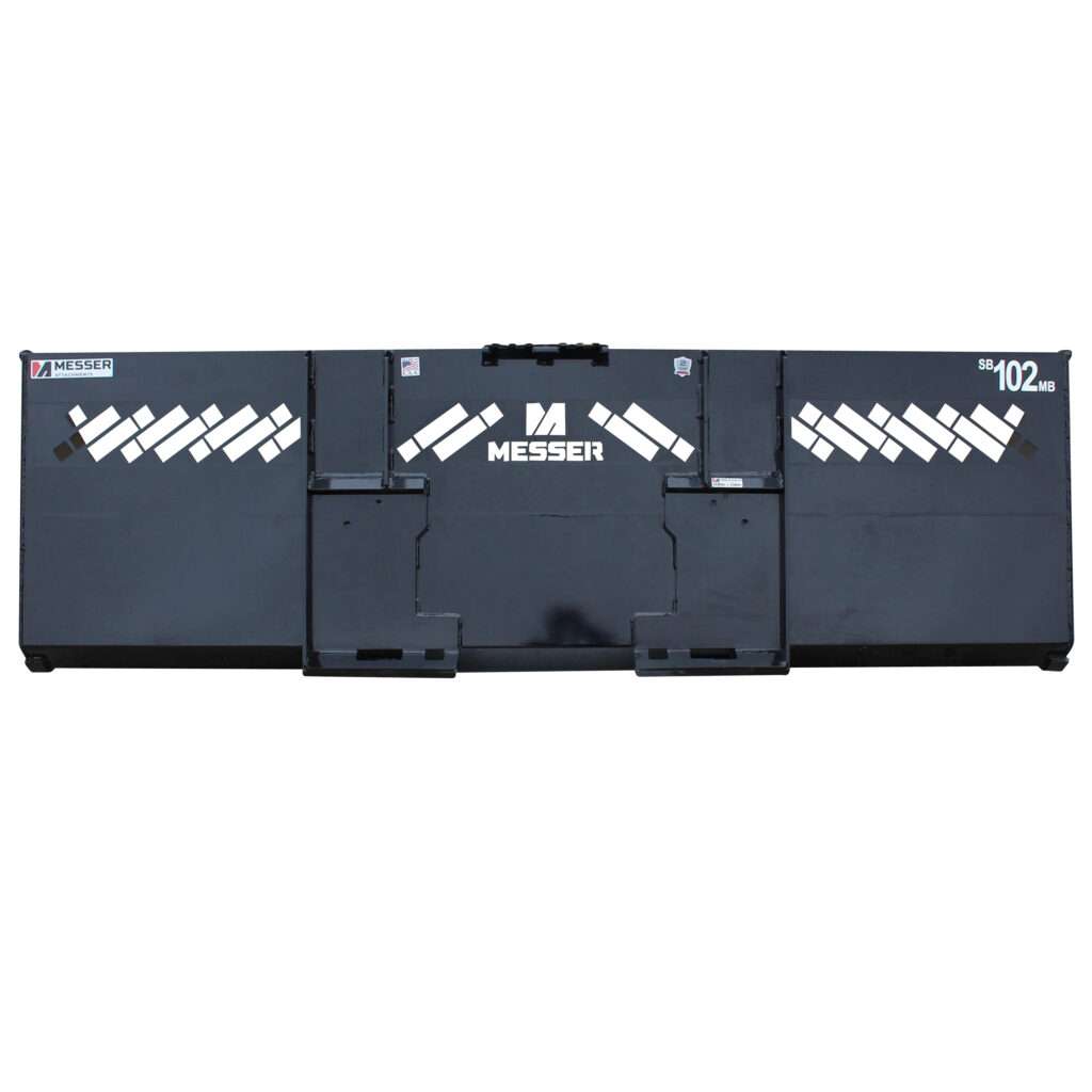 102" Mesh Back Snow Bucket - Messer Attachments