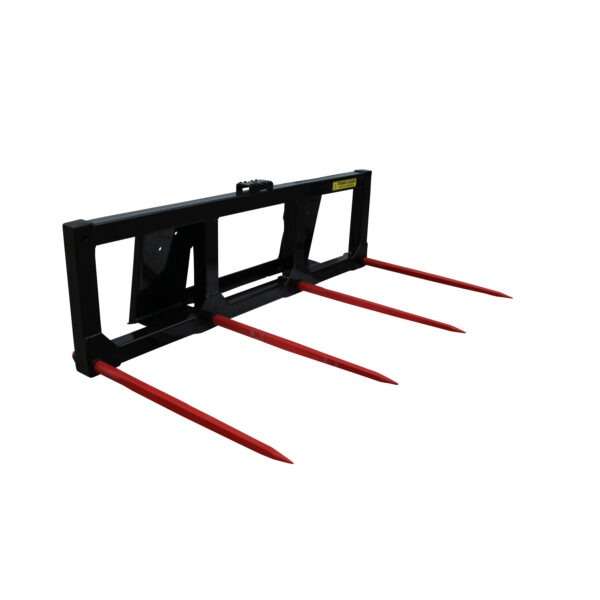 6' wide 4-Tine Square Bale Fork HD - Messer Attachments
