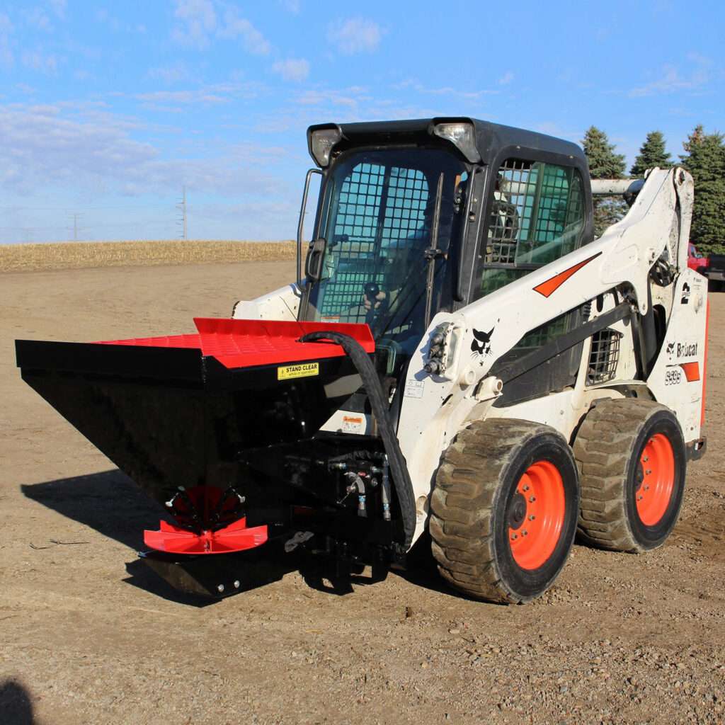 Sand & Salt Spreader for Skid Loaders | Messer Attachments